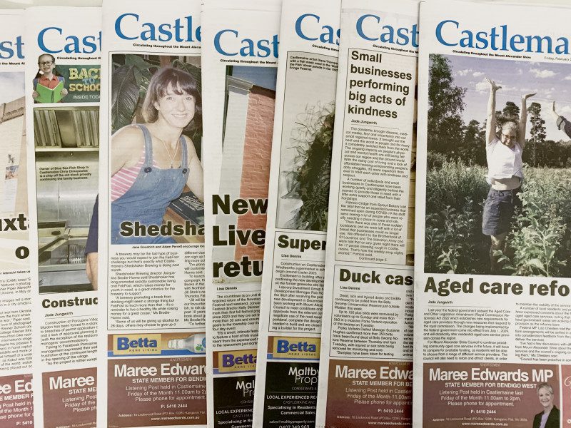 Looking for an older edition? Contact us! | Castlemaine Mail
